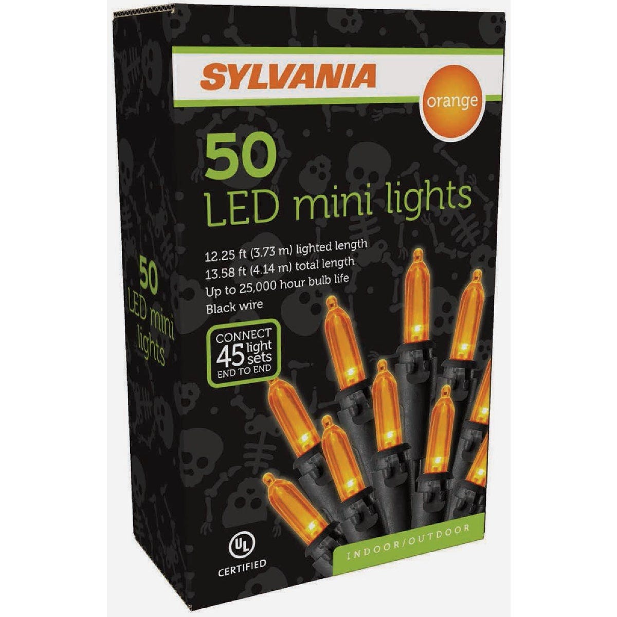 Sylvania Orange 50-Bulb Mini LED String Light Set | True Value Hardware