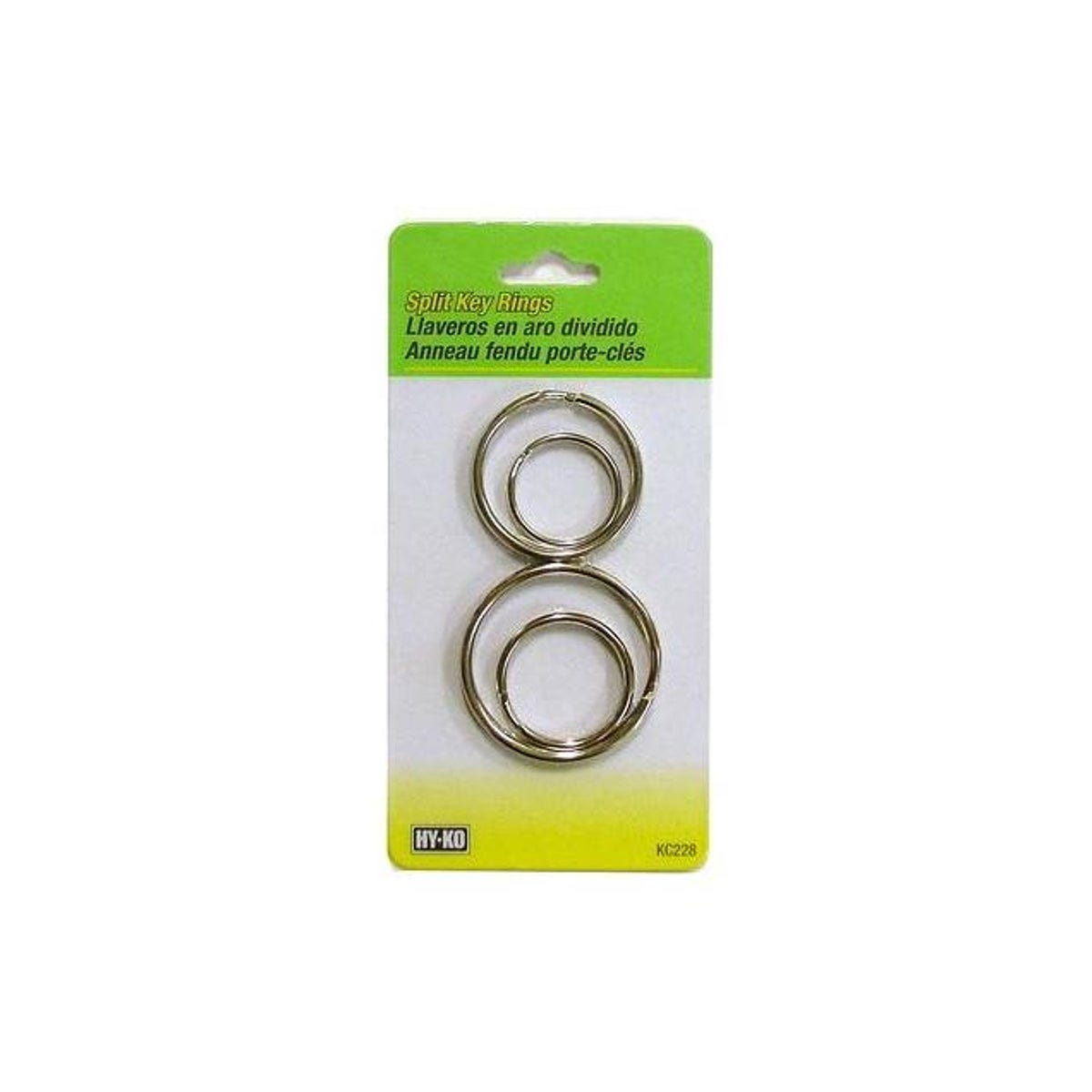 Hy-Ko Silver Split Key Rings (4-Pack) | Do it Best