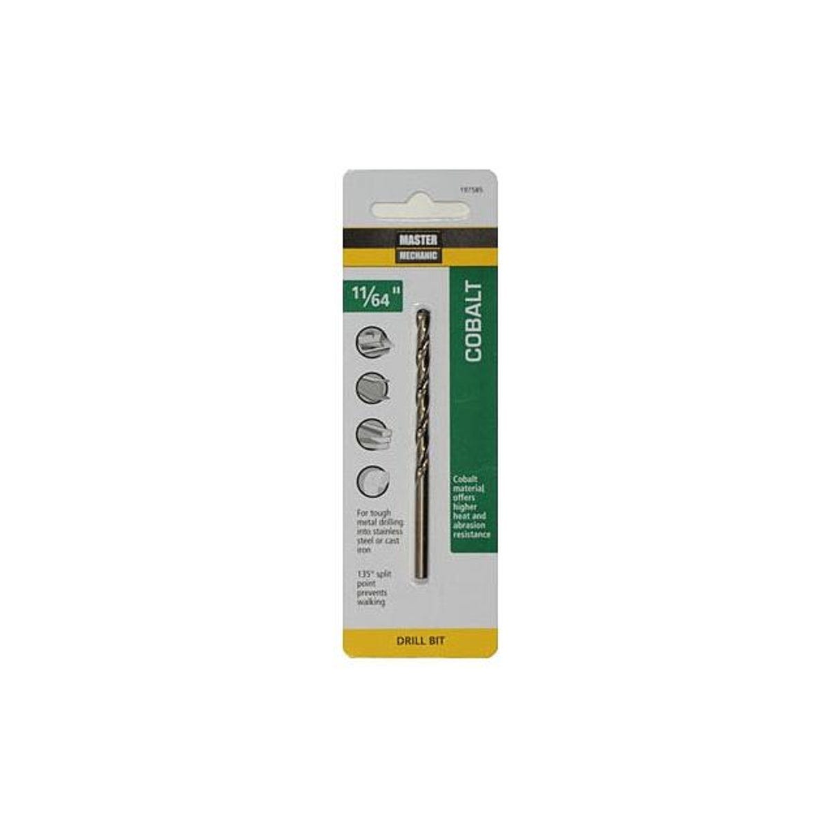 Master Mechanic 11/64 x 3-1/4 In. Cobalt High-Speed Drill Bit | True ...
