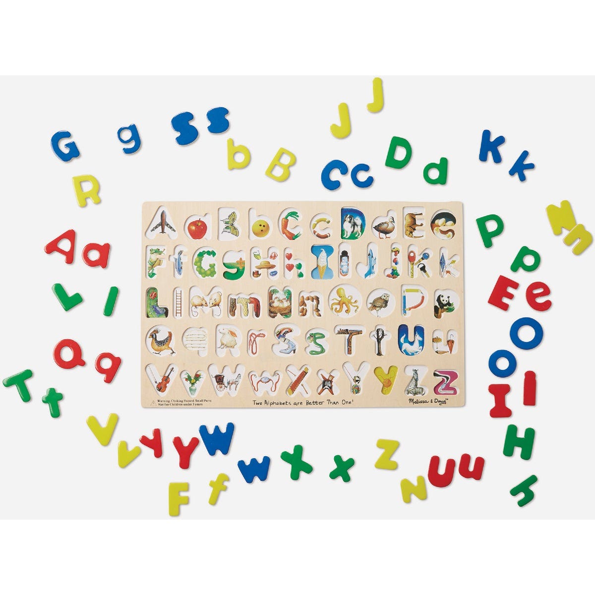 Melissa & Doug Upper and Lowercase Alphabet Puzzle (52-Piece) | True ...