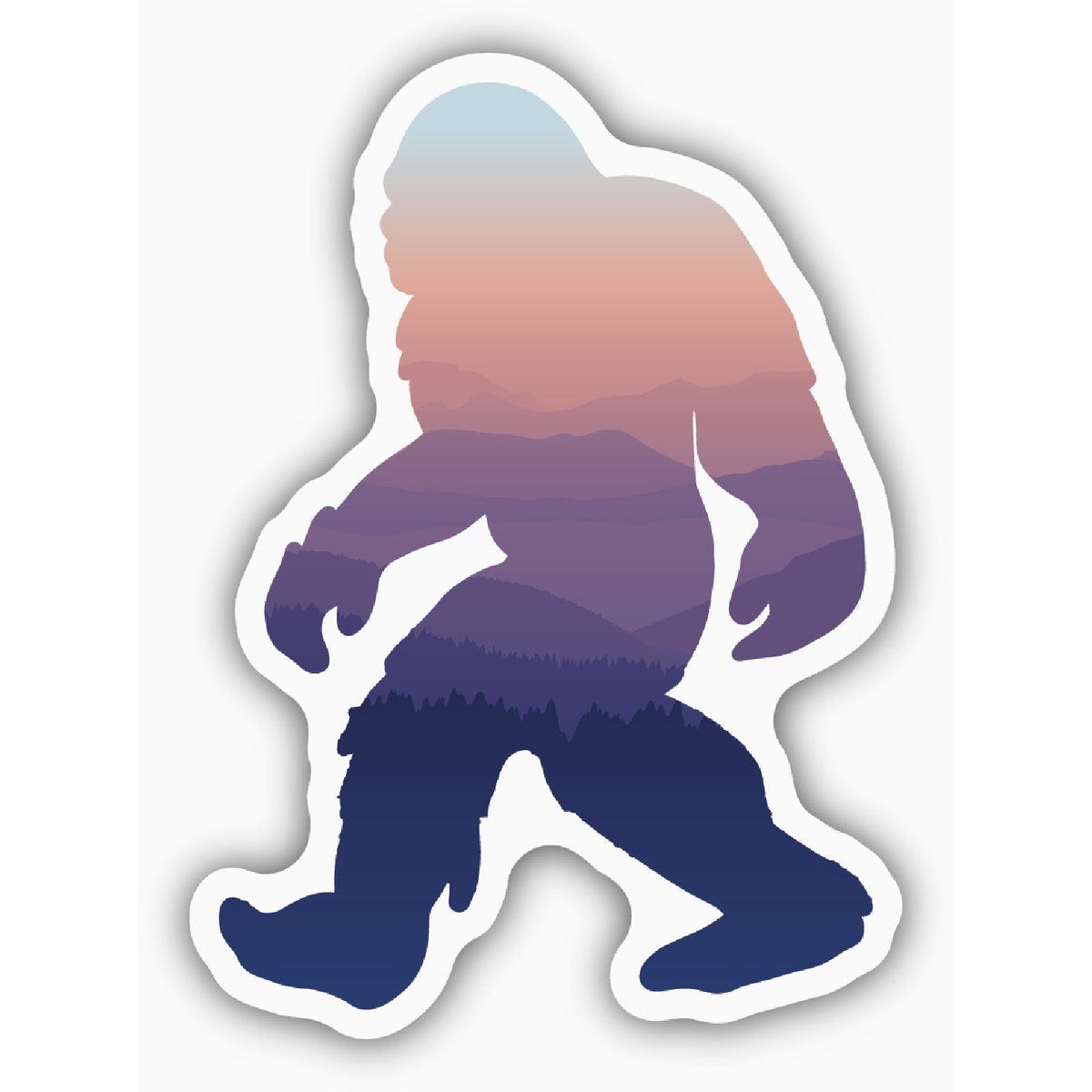 Stickers Northwest Purple Sunset Sasquatch Sticker | True Value Hardware