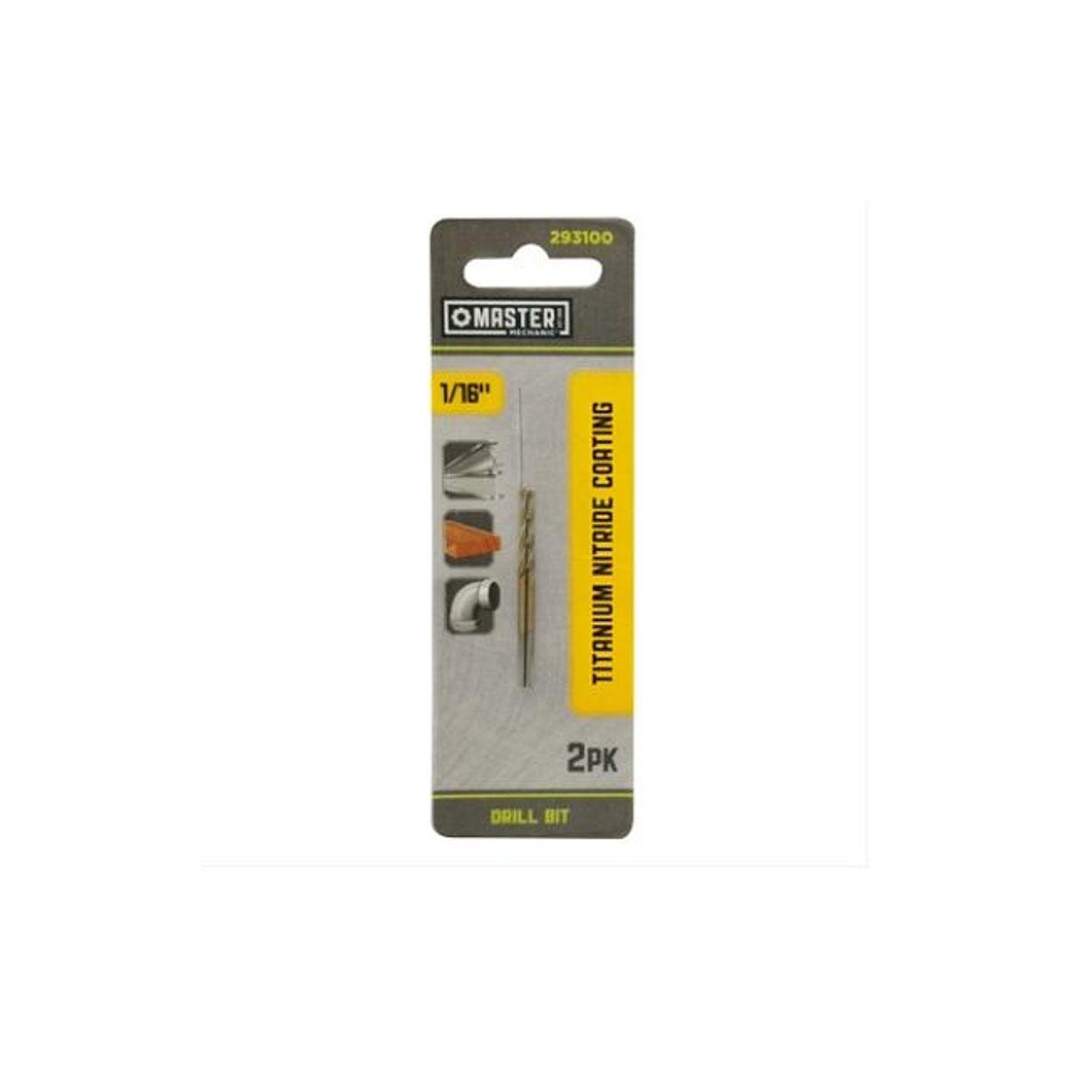 Master Mechanic 1/16 x 1-7/8 In. High-Speed Steel Titanium Nitride ...