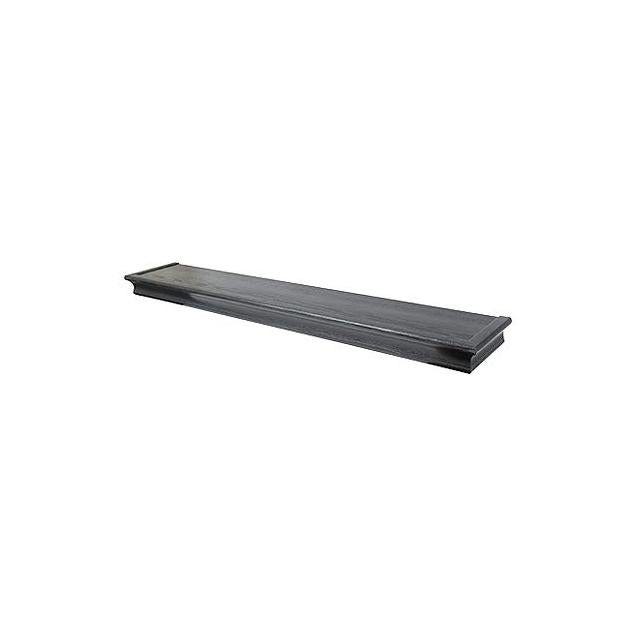High & Mighty 36 In. Black Beveled Design Floating Shelf | True Value ...