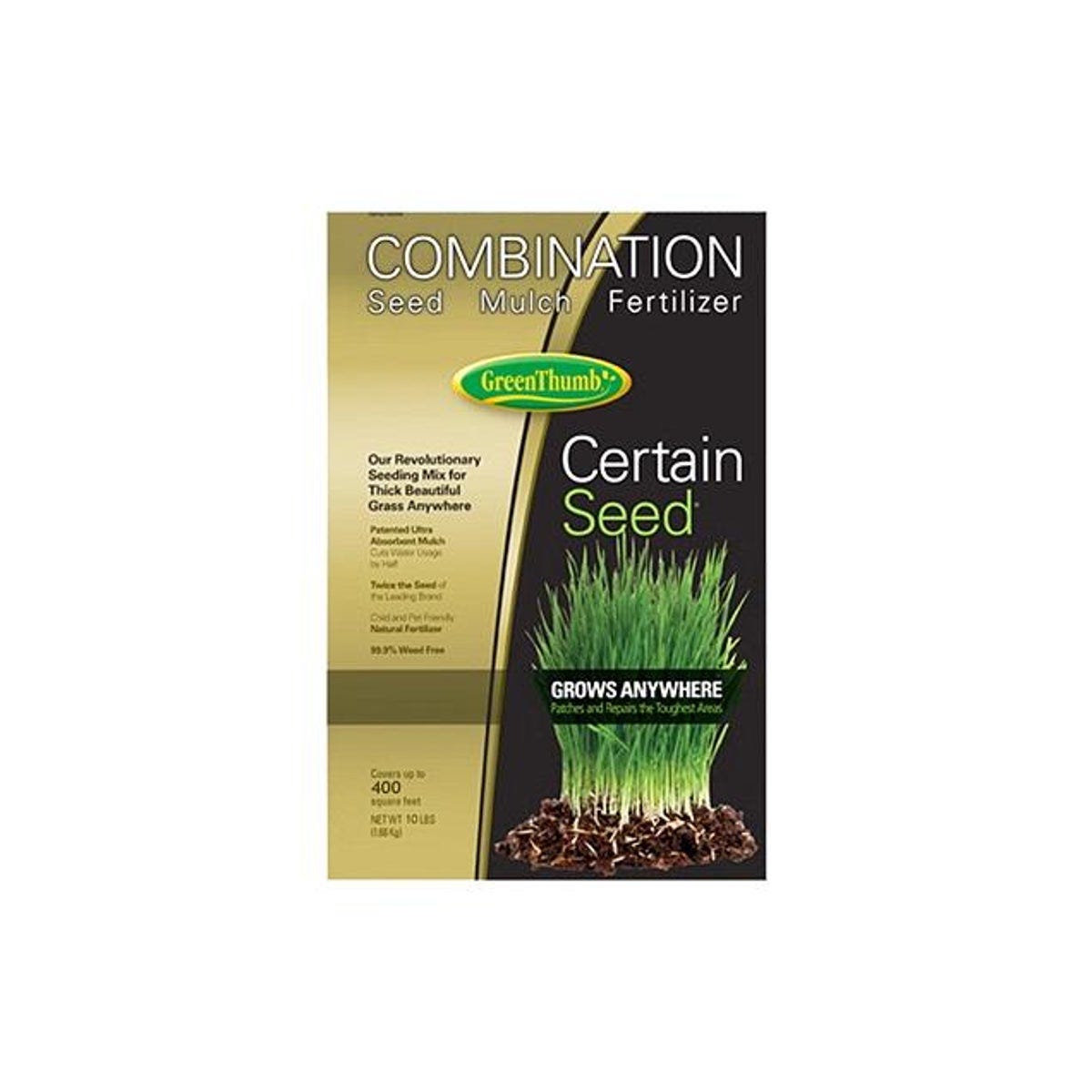 Certain Seed Premium 10 Lb. Grass Seed, Fertilizer, & Mulch in One ...