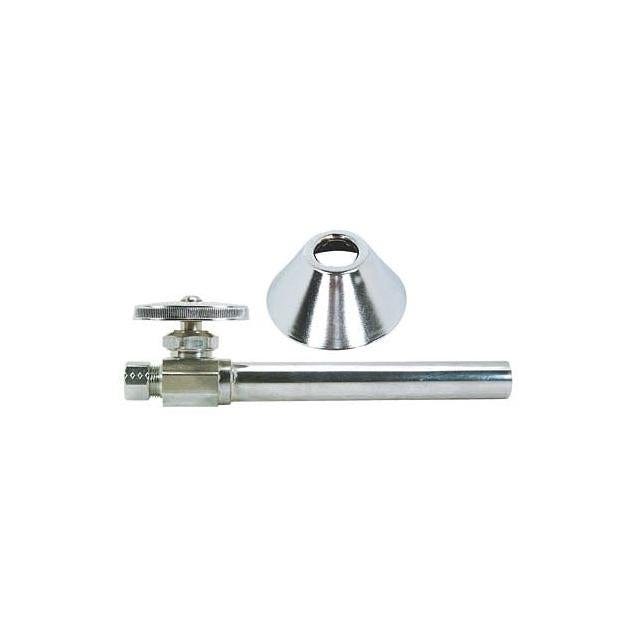 BrassCraft 5/8 In. x 3/8 In. Chrome Straight Sweat Stop Valve | True ...