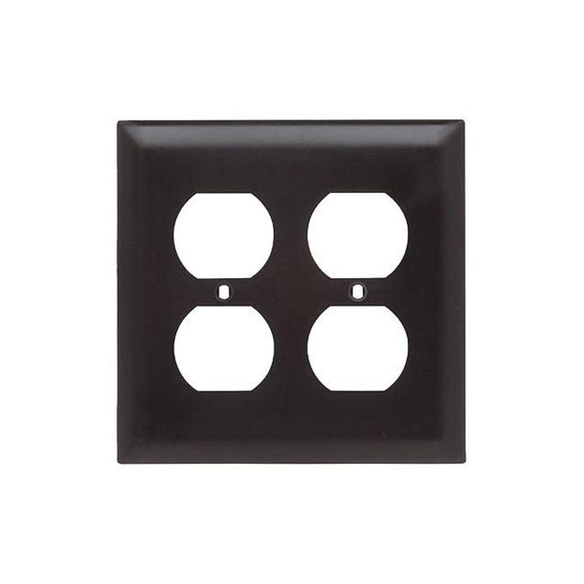 Legrand Pass & Seymour Brown 2-Gang Duplex Nylon Wall Plate | True ...