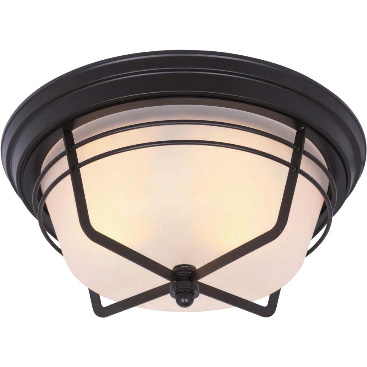 Westinghouse Bonneville 2-Light Weathered Bronze Exterior Flush Mount ...