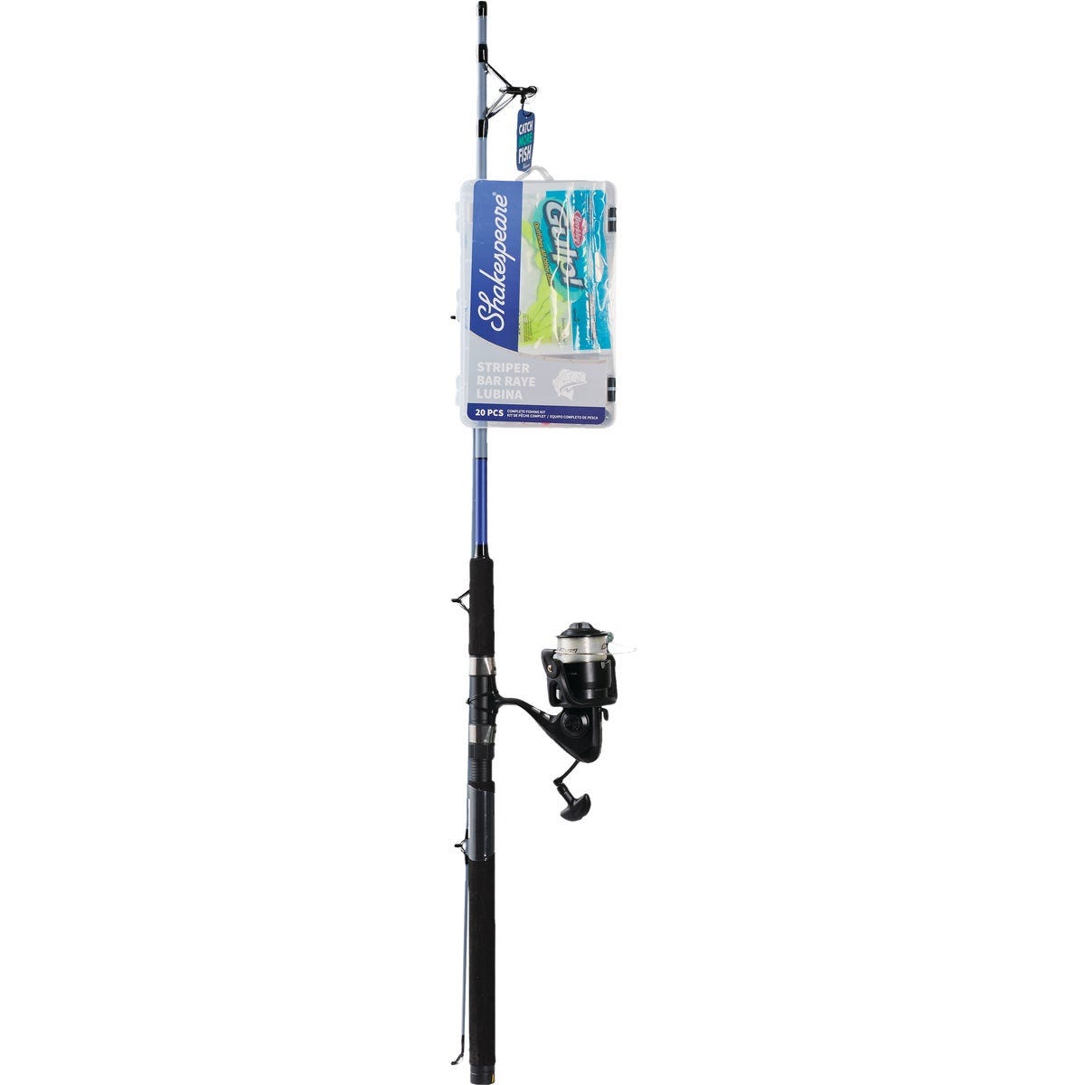 Shakespeare Catch More Fish Striper Spinning Combo Fishing Rod & Reel ...