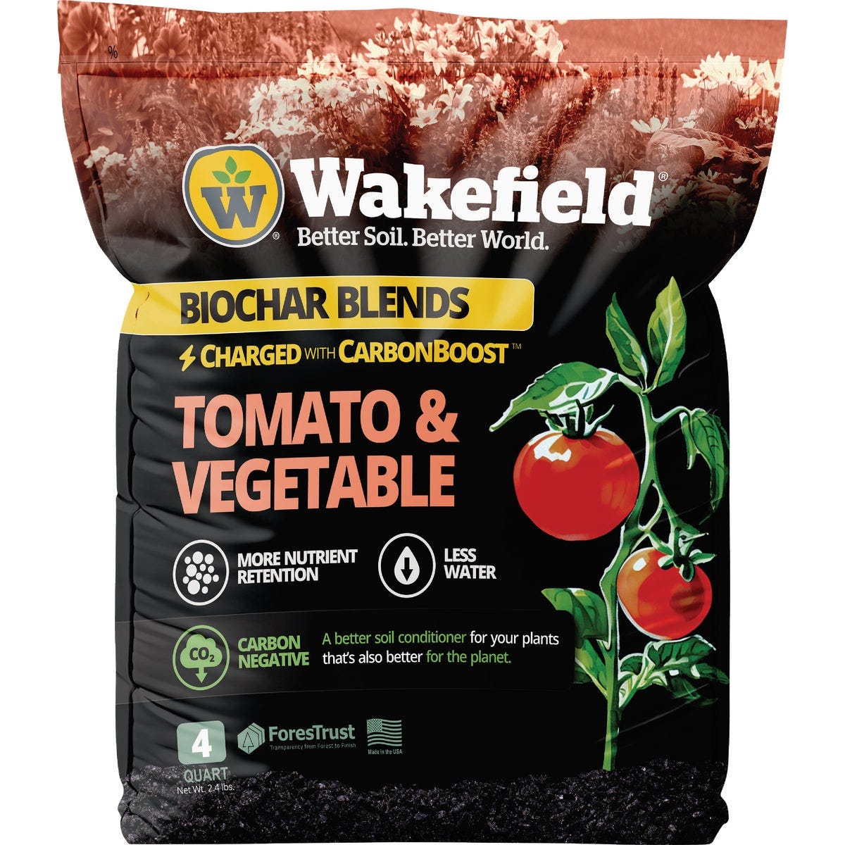 Wakefield Biochar 4 Qt. Tomato & Vegetable Soil Mix | True Value Hardware
