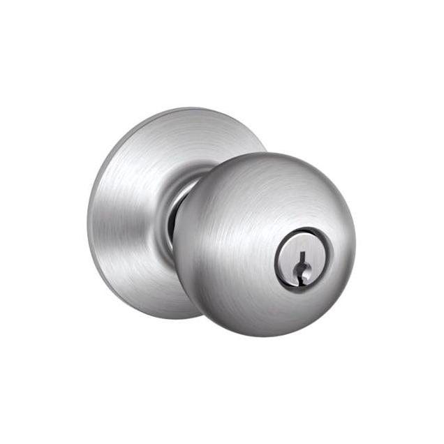 Schlage Satin Chrome Storeroom Lockset | Do it Best