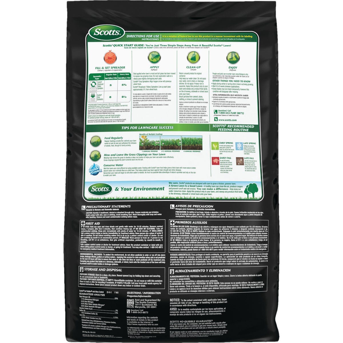 Scotts Turf Builder Triple Action 8000 Sq. Ft. 40 Lb. Moss Control ...