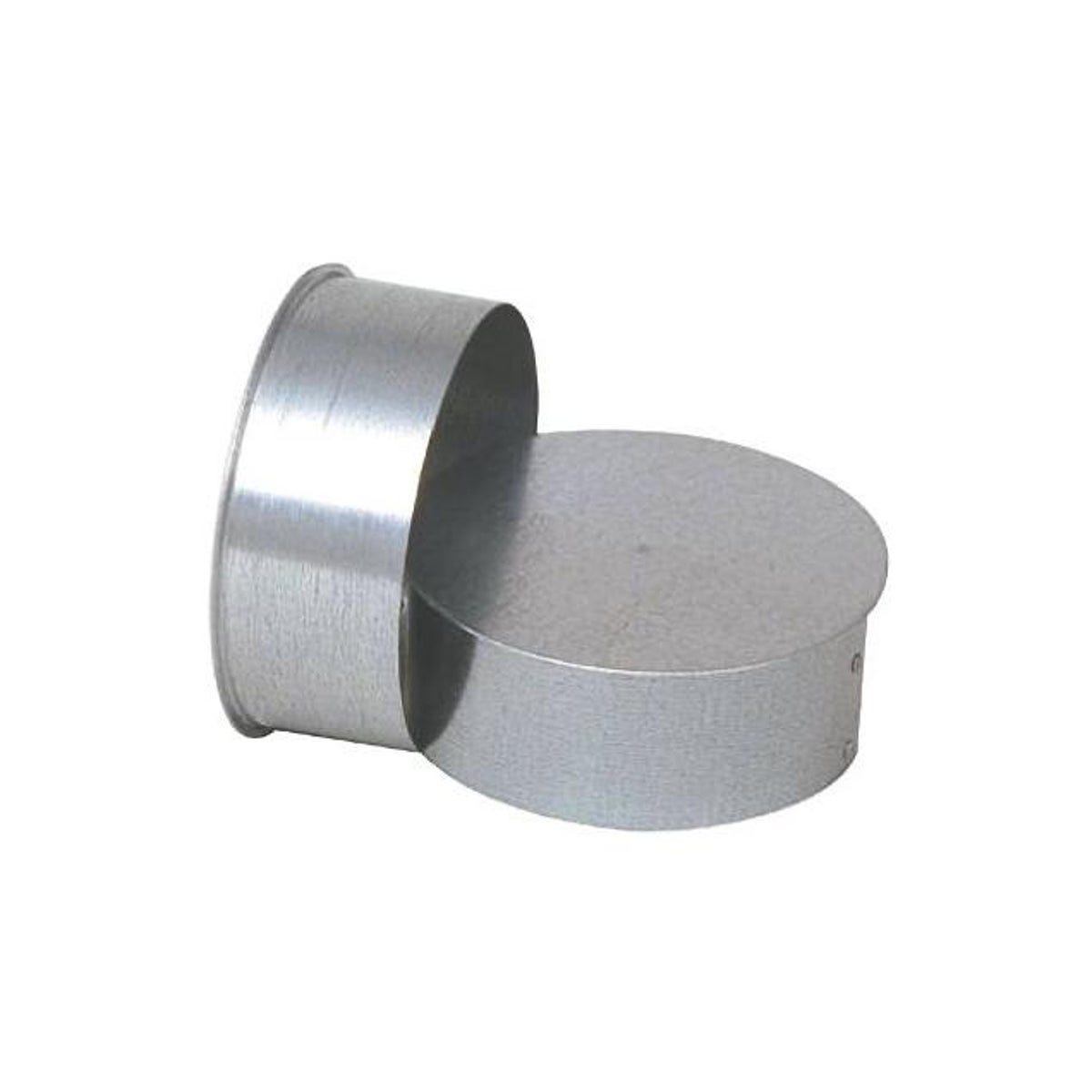 Imperial 4 In. 30 ga Galvanized HVAC Duct Pipe Tee Cap/Plug | True ...
