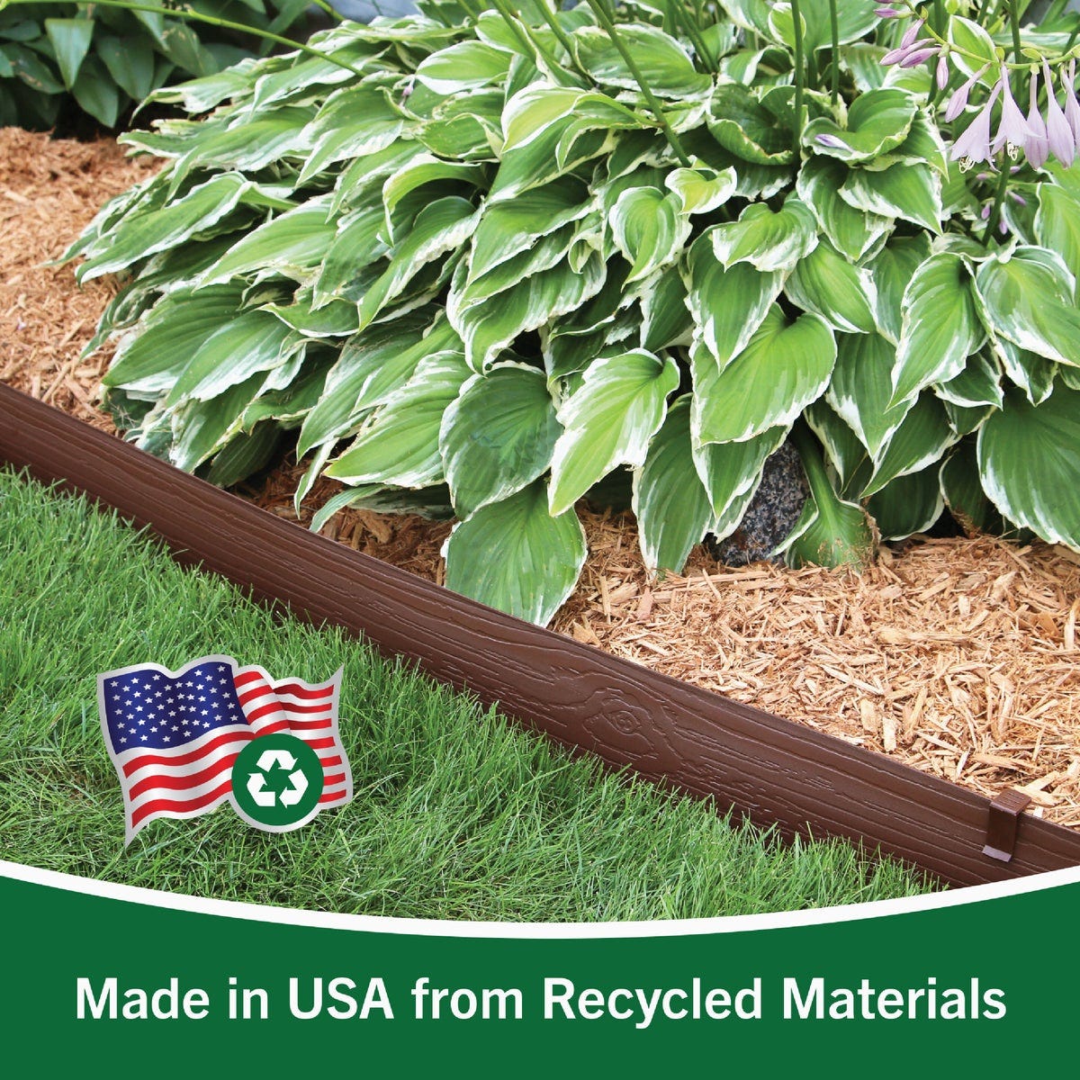 Master Mark 4 In. H. x 40 Ft. L. Brown Terrace Board Lawn Edging | Do ...