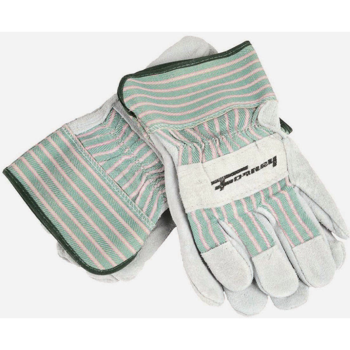 Forney Men's Large Standard Cowhide Leather Palm Work Gloves (3-Pack ...