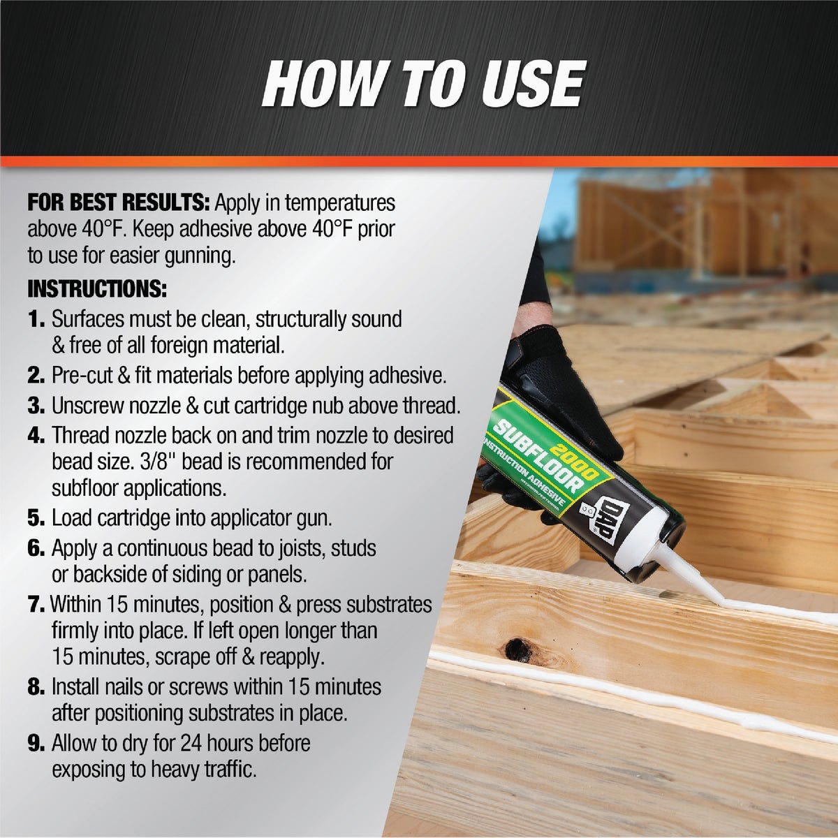 DAP 2000 28 Oz. Subfloor Construction Adhesive | Do it Best