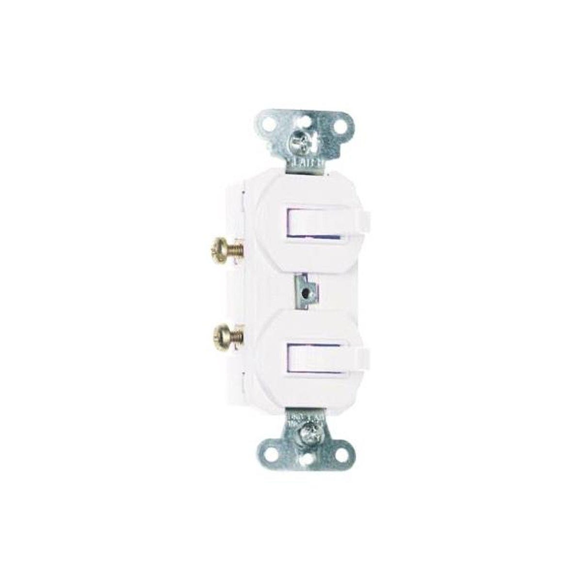 Legrand Pass & Seymour 15A 125V White Grounding Single-Pole/3-Way ...