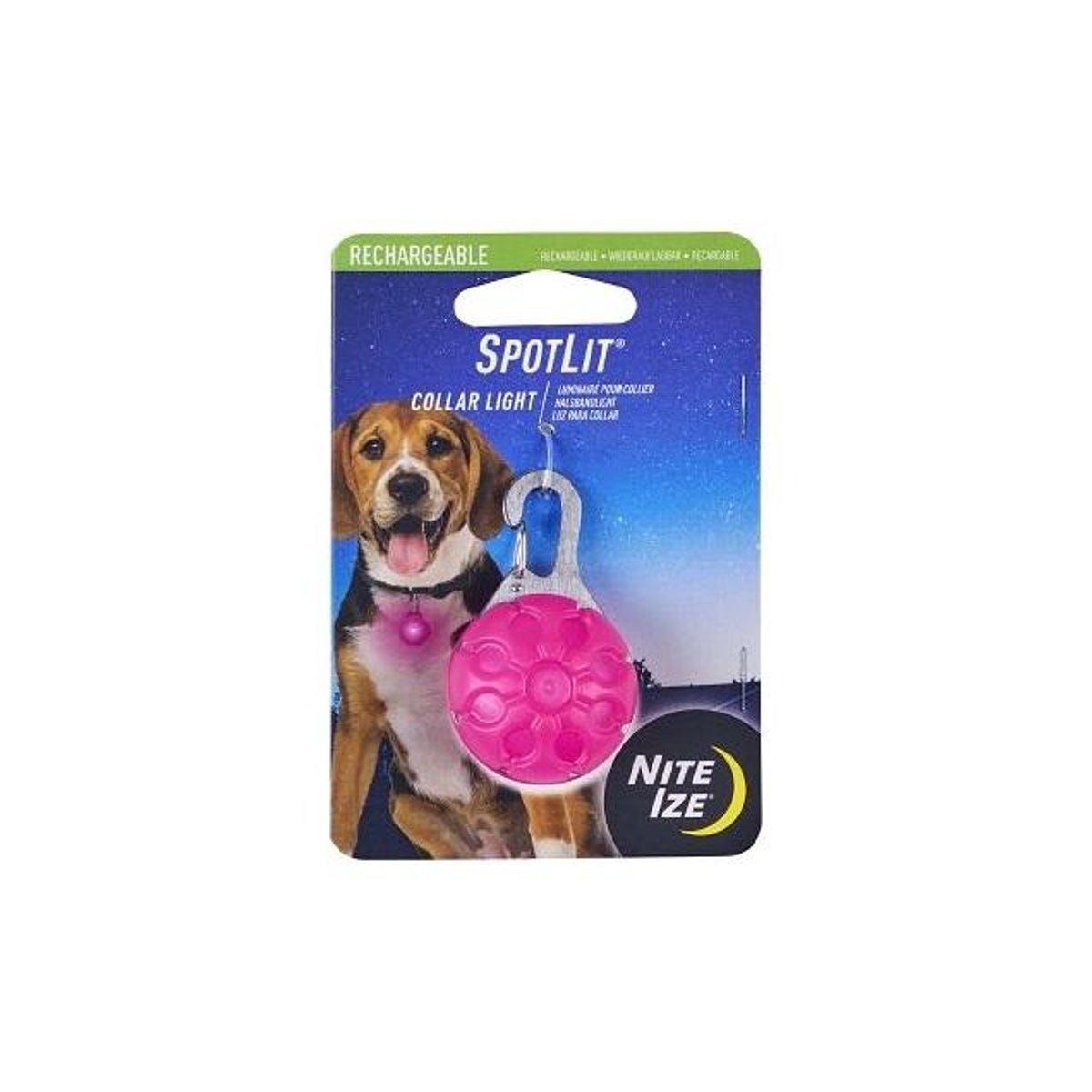 Nite Ize SpotLit Pink Rechargeable Dog Collar Light | Do it Best