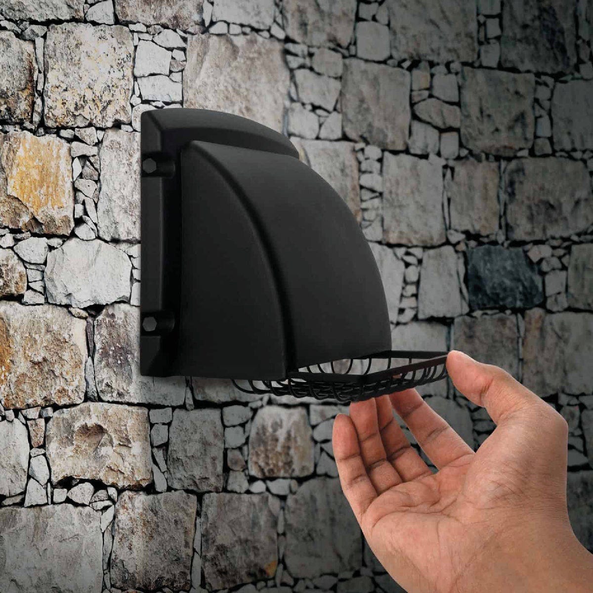 Dundas Jafine ProMax 4 In. Black Plastic Dryer Vent Hood | True Value ...