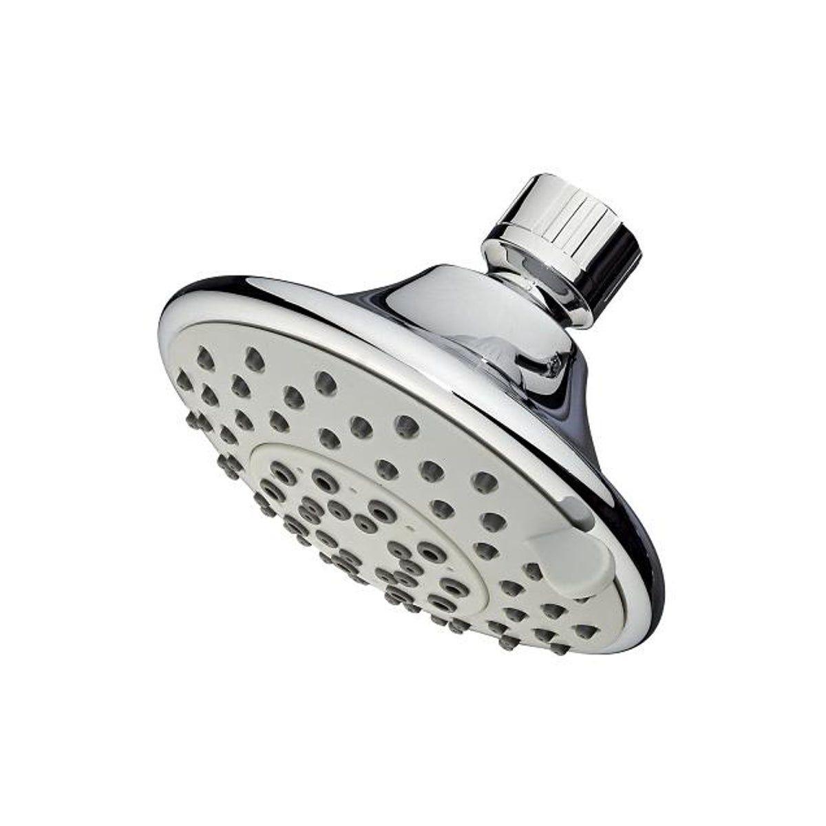 HomePointe 5-Settings Fixed Mount Shower Head, Chrome Plastic | True ...