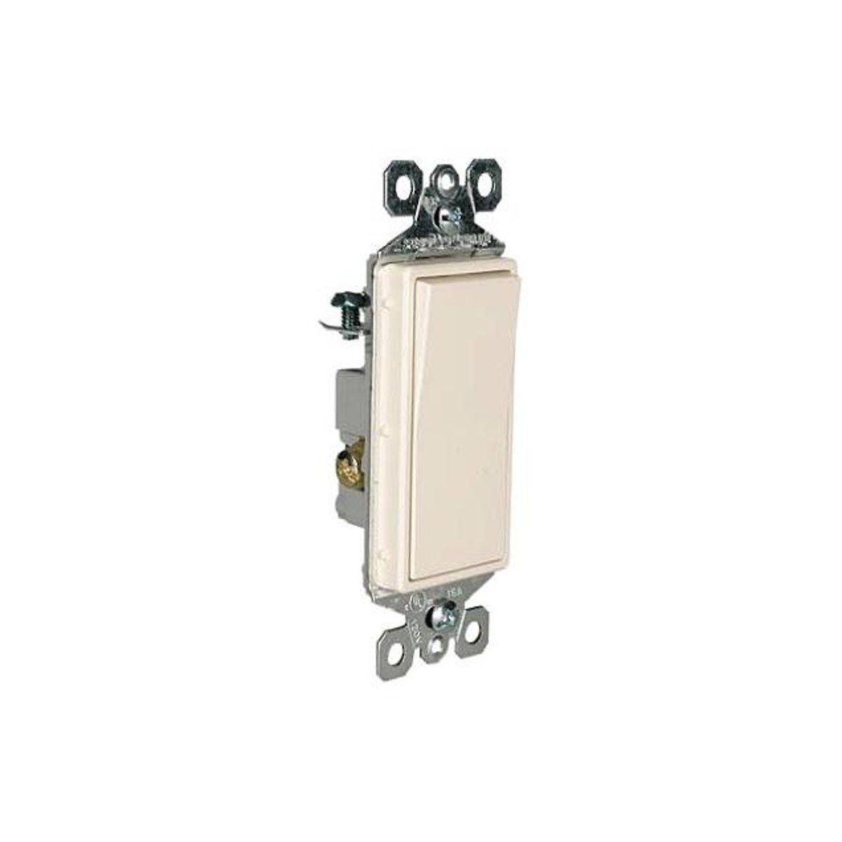 Legrand Pass & Seymour 15A Light Almond 3-Way Decorator Wall Switch ...