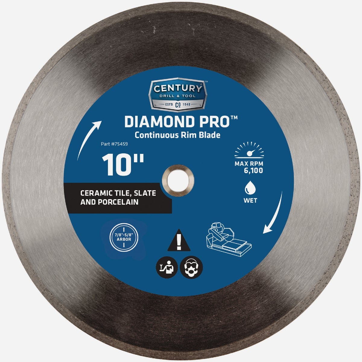 Century Drill & Tool 10 In. Continuous Rim Diamond Blade | True Value ...