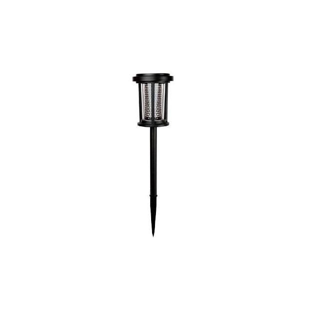 Moonrays 2-Pack Black Metal Honeycomb Cage Solar Pathway Lights | True ...