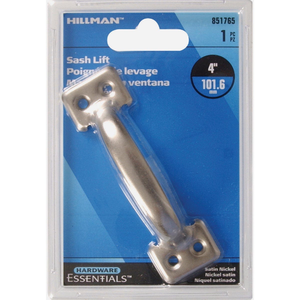 Hardware Essentials 4 In. Satin Nickel Curved Window Sash Lift | True ...