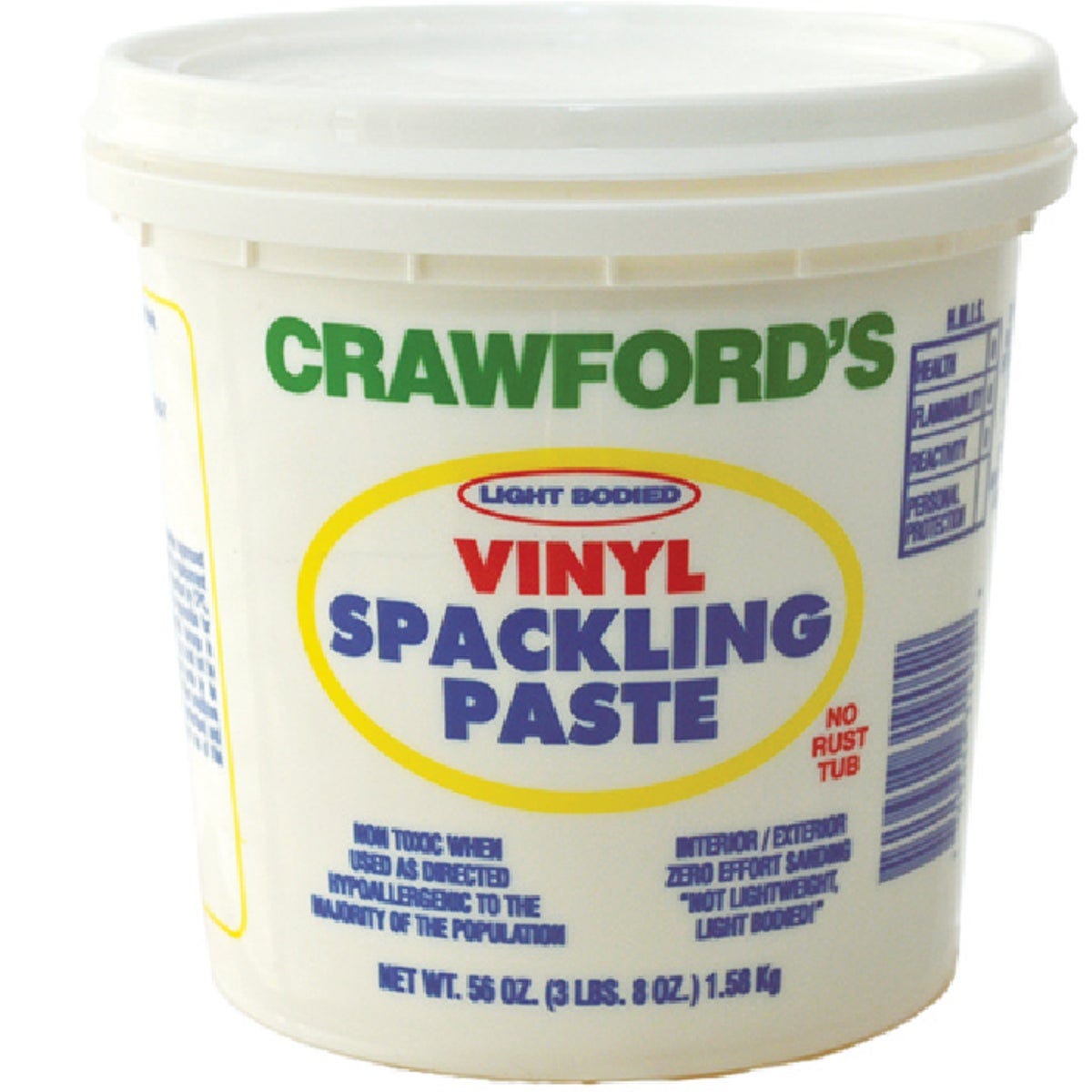 Crawford's Free 1 Qt. General Purpose Vinyl Spackling, 082-727 | True ...