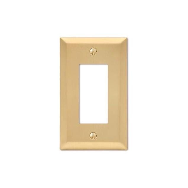 Westek Century Satin Brass Steel 1-Rocker Wall Plate | Do it Best