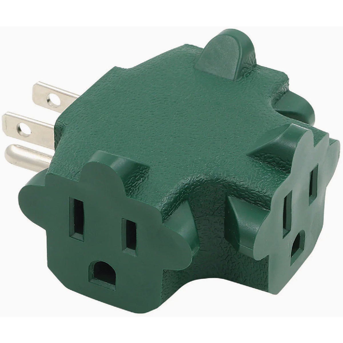 Prime Green 15A 3-Outlet 90 Degree Cube Tap | True Value Hardware