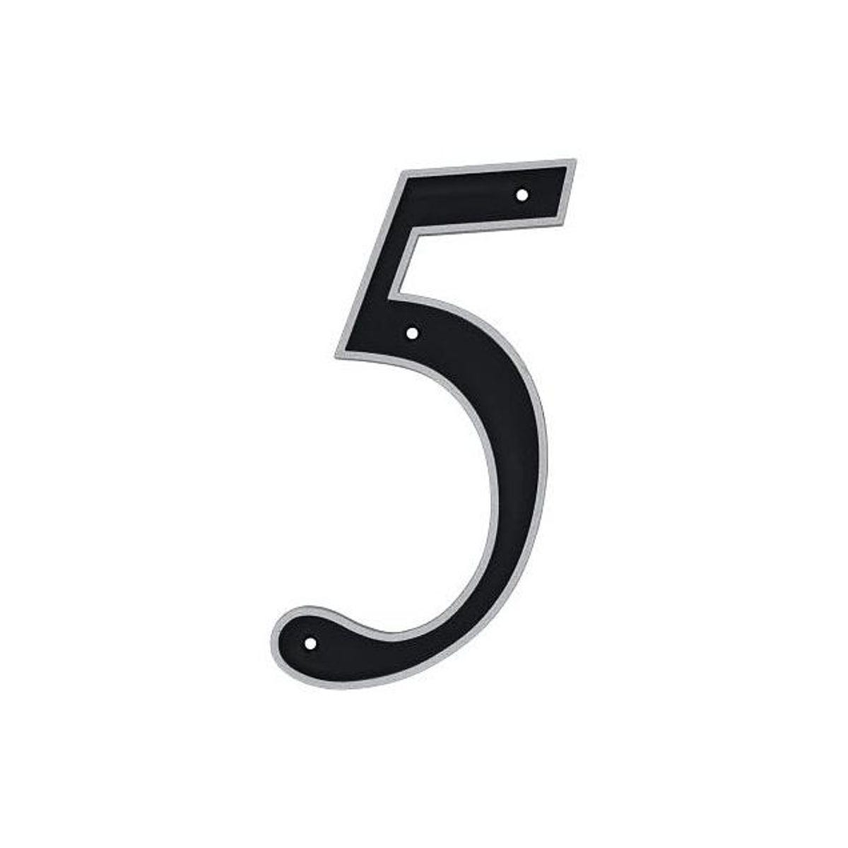 Hillman 6 In. Reflective Plastic Number 5 | True Value Hardware