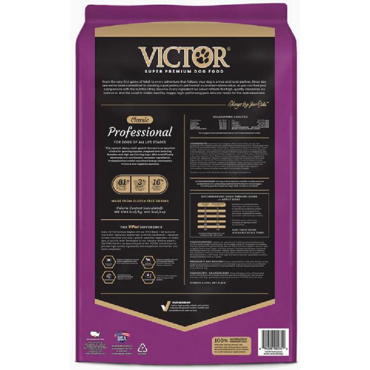 Victor Classic Professional 40 Lb. Dry Dog Food for All Life Stages ...