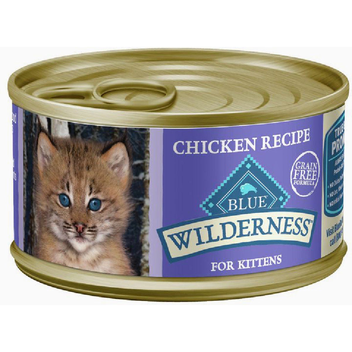 Blue Buffalo Wilderness 3 Oz. Kitten High Protein Grain Free Chicken ...