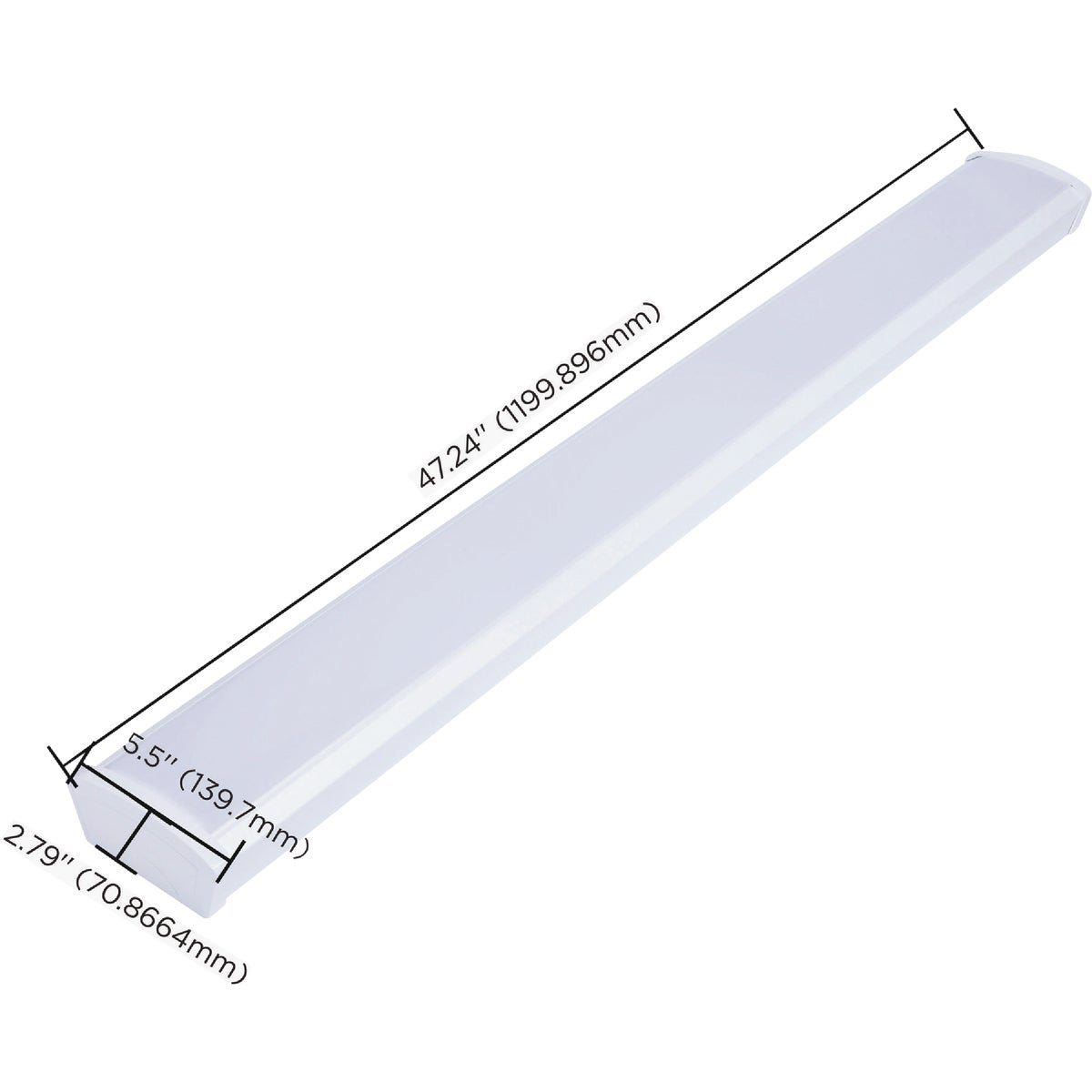 SATCO NUVO 40W LED 4 Ft. Ceiling Wrap Light Fixture CCT-Selectable ...