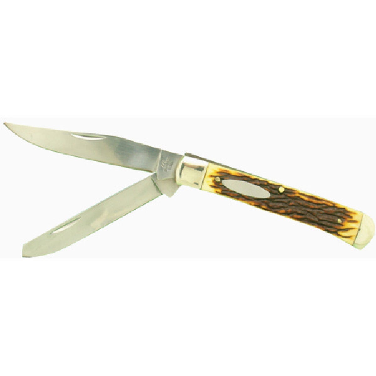 Service Tool Co 2-Blade 4 In. Pocket End Bone Handle Pocket Knife ...