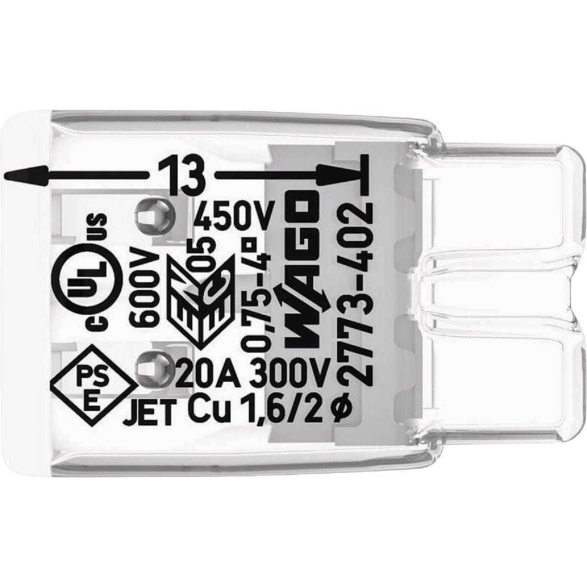 Wago 2-Wire Compact Push In Connector (10-Pack) | True Value Hardware