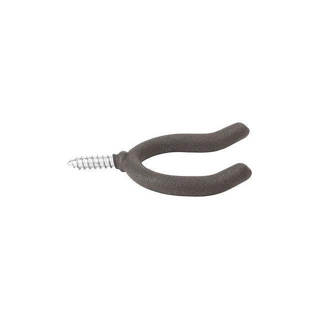 National Hardware Large Black Vinyl Coated Double Screw Hook | True ...