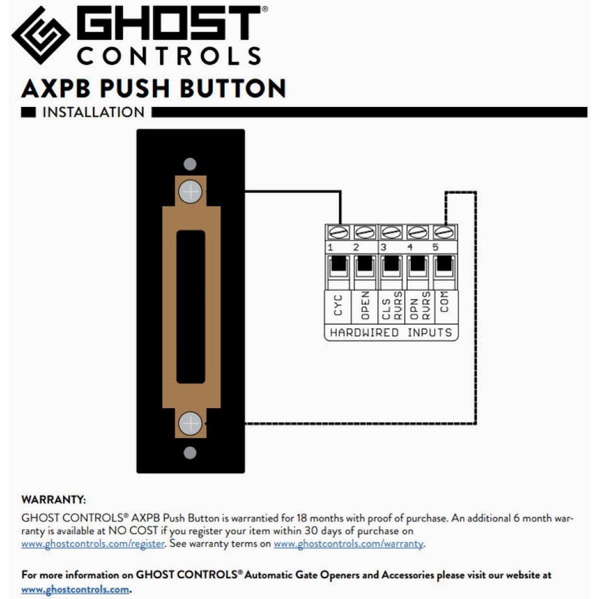 Ghost Controls Wired Push Button- | True Value Hardware