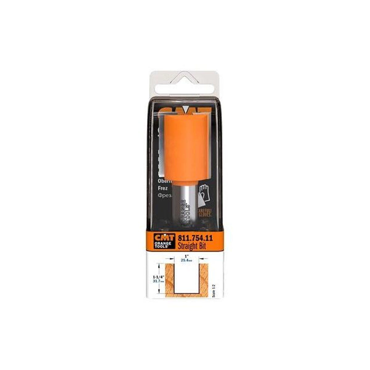 CMT Orange Tools 1 In. 1/2 In. Shank Straight Router Bit | Do it Best