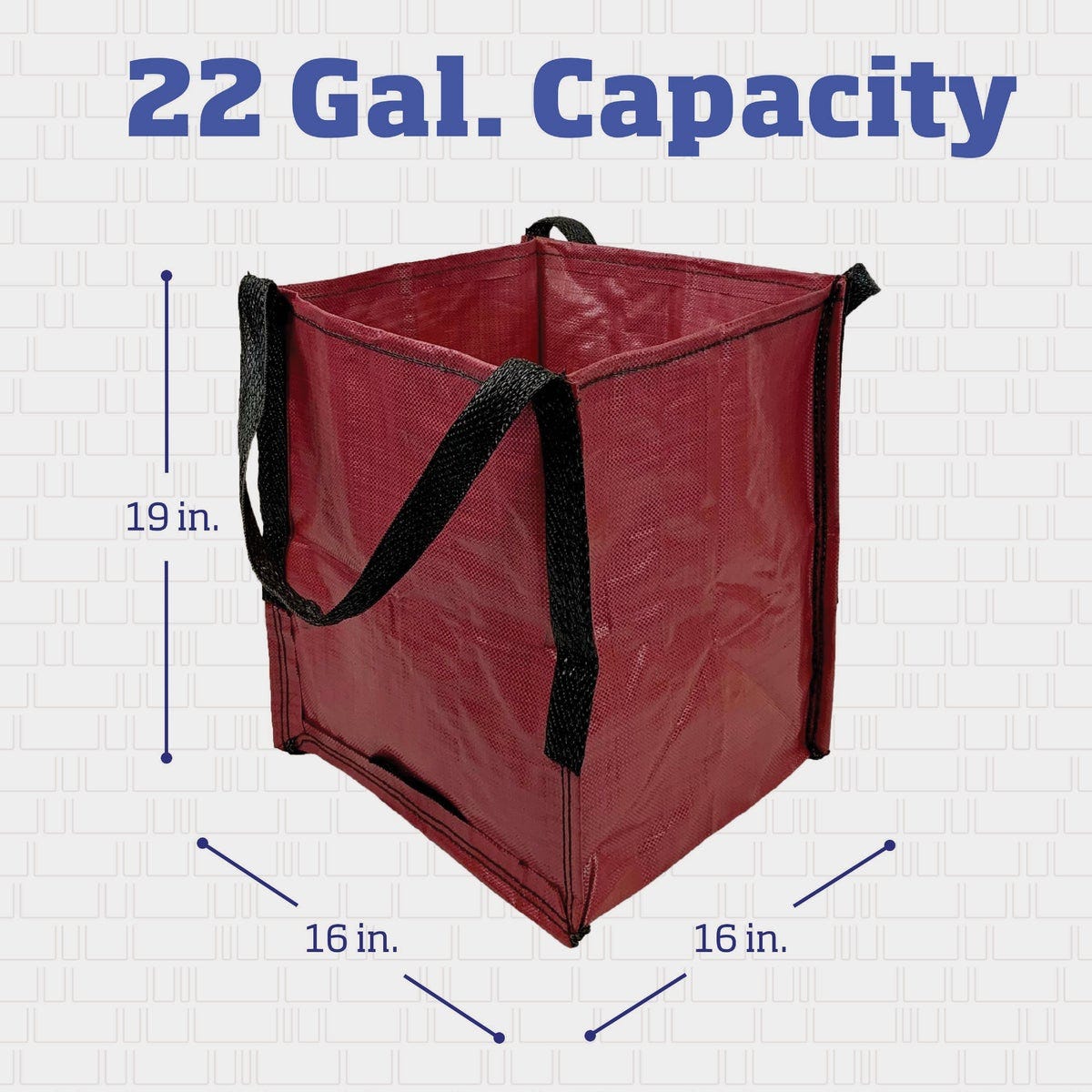 DuraSack 22 Gal. Heavy Duty Home and Yard Tote, Red | True Value Hardware