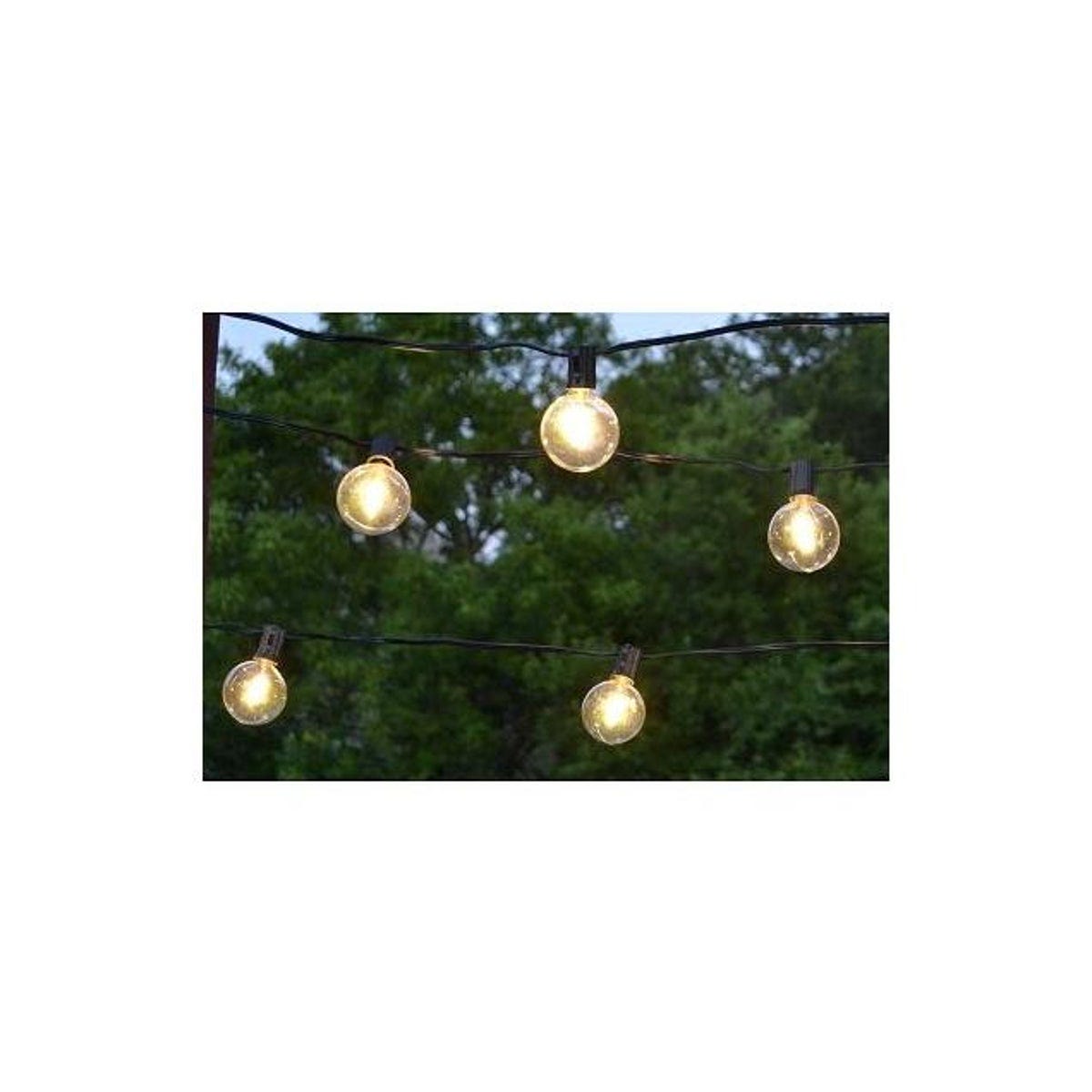 Holiday Bright Lights 12-Bulb Warm White Belle Luci G50 Outdoor String ...