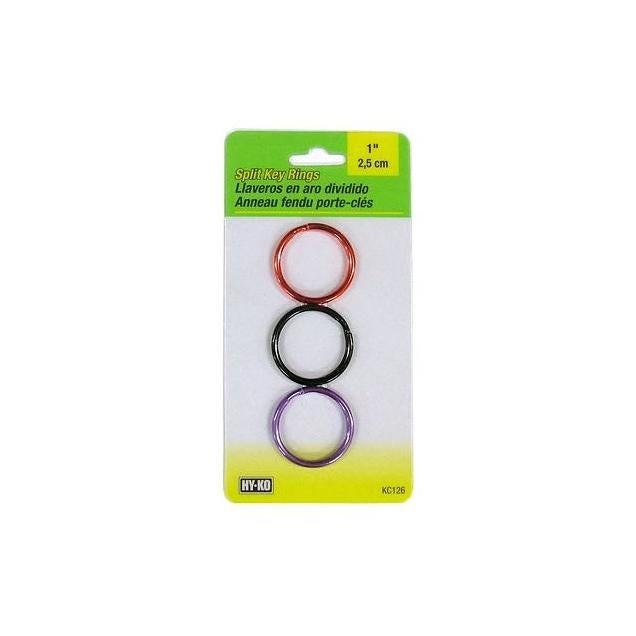 Hy-Ko Assorted Colors Split Key Rings (3-Pack) | True Value Hardware