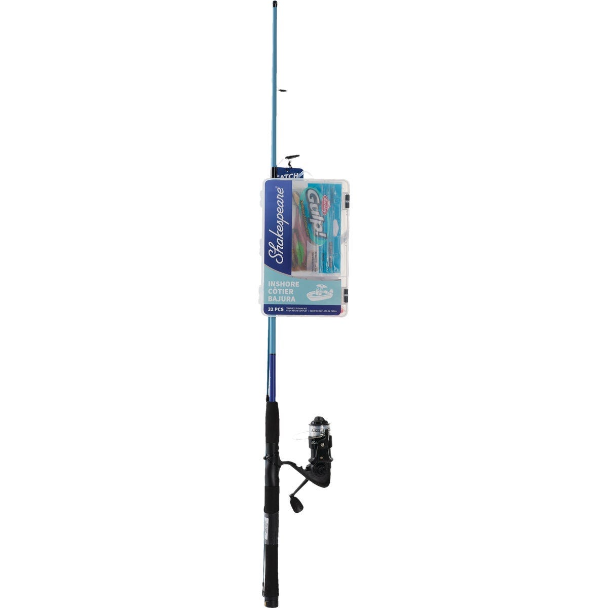 Shakespeare Catch More Fish Inshore Spinning Combo Fishing Rod & Reel ...