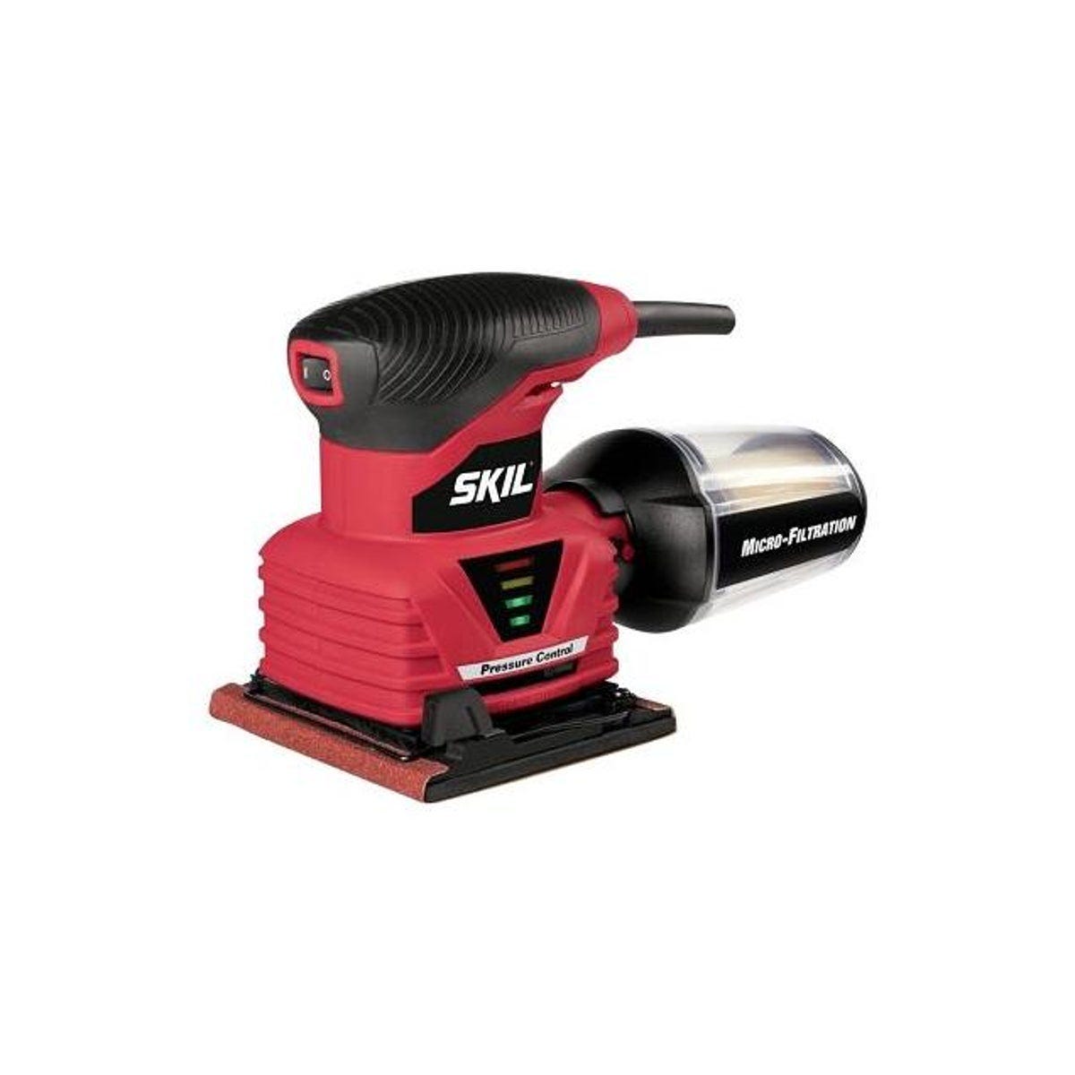 Skil 2-Amp 1/4 Sheet Palm Sander with Microfilter Dust Collection ...