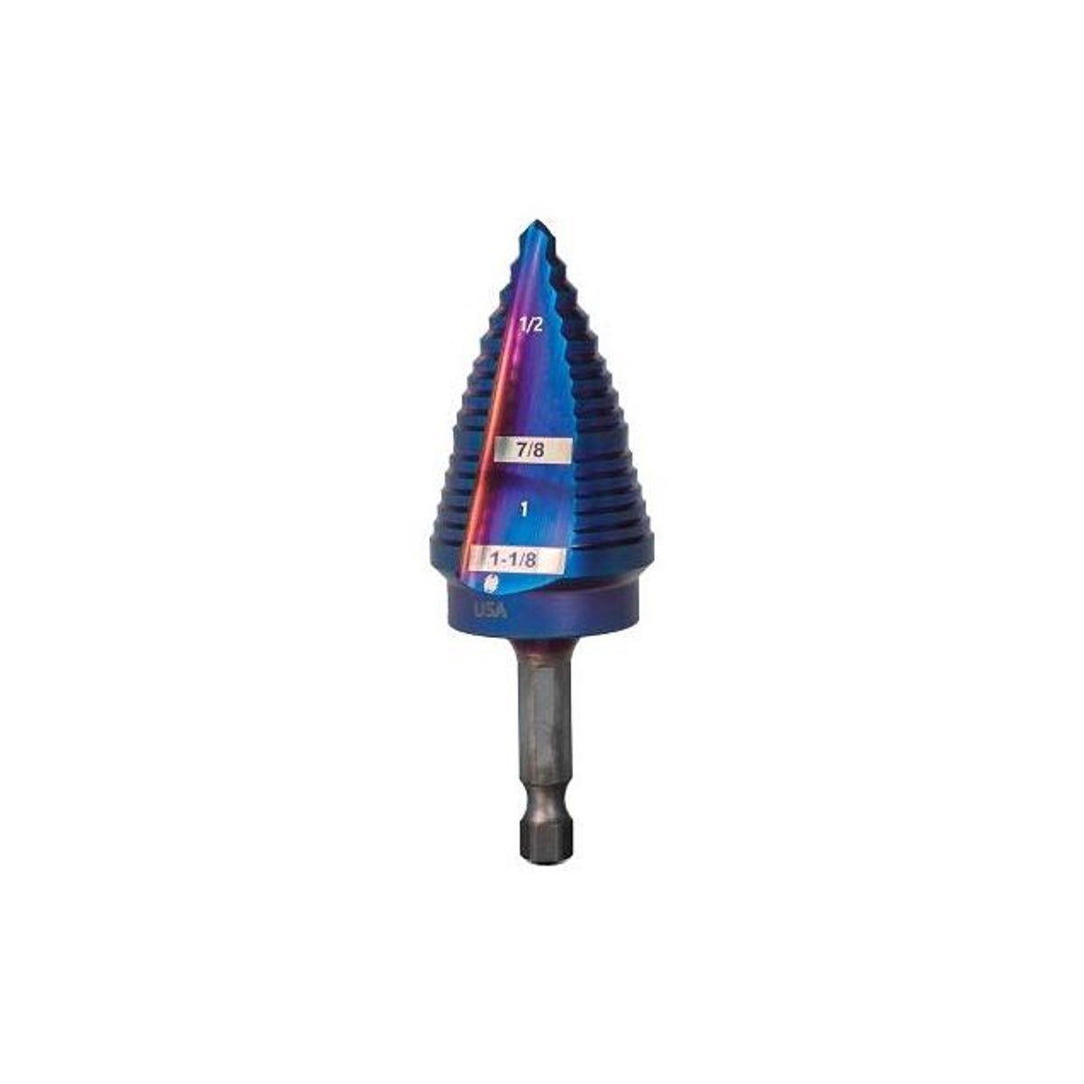 Spyder 3/16 In. to 1-1/8 In. Mach-Blue 16-Step Drill Bit | True Value ...