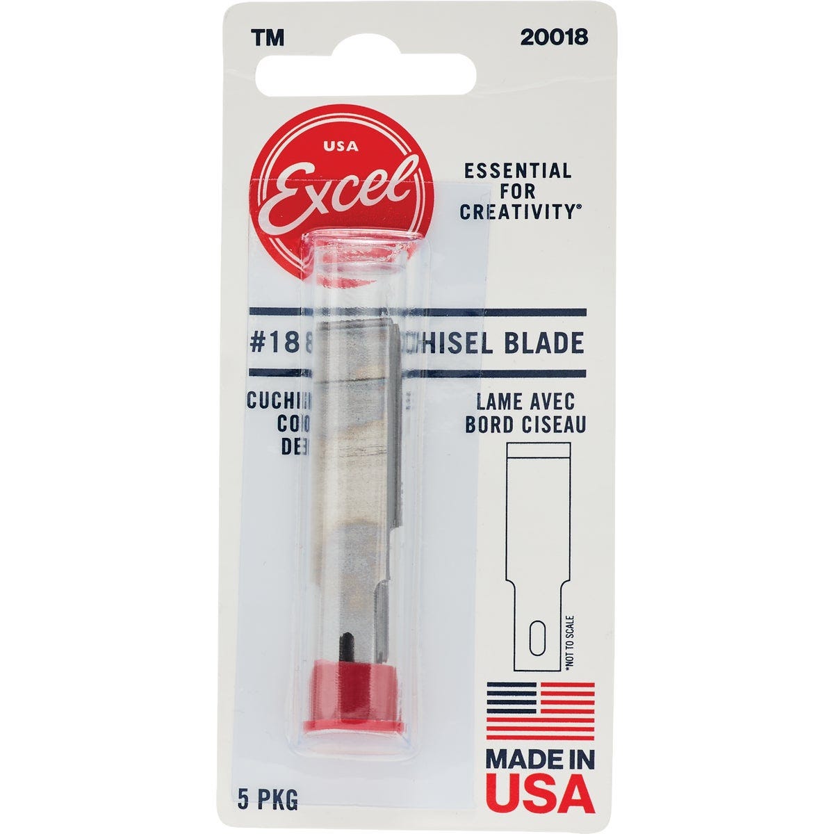 Excel Blades No. 18 Large Chisel Blades (5-Pack) | True Value Hardware