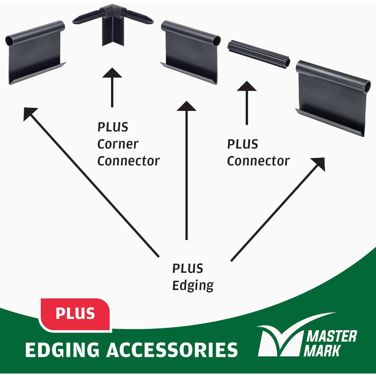 Master Mark Plus 90 Deg. Black Plastic Lawn Edging Coupler | True Value ...