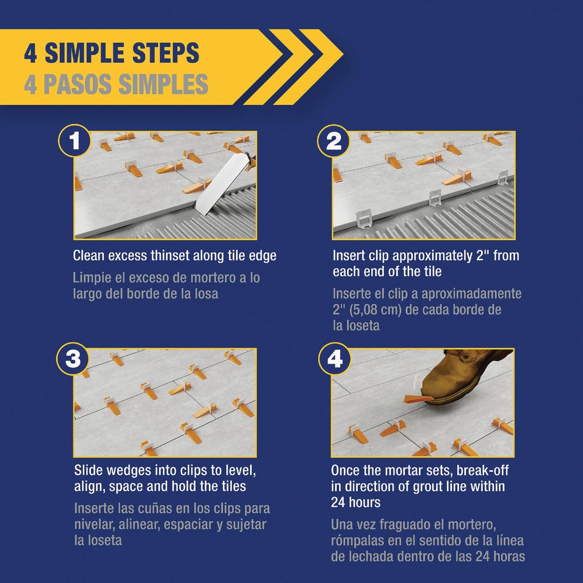 QEP Xtreme 1/16 In. Leveling Clips (100-Pack) | True Value Hardware