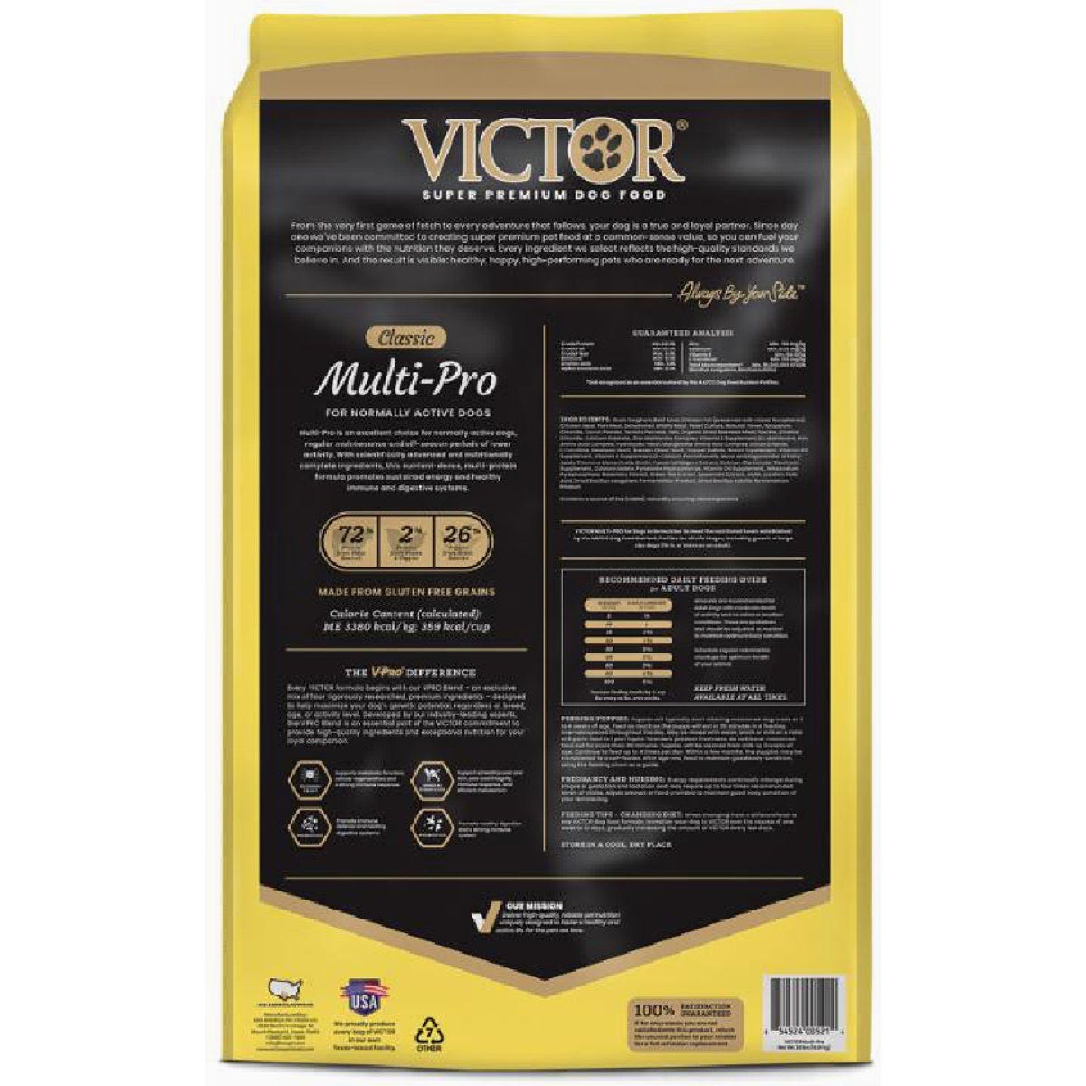 Victor Classic Multi-Pro 30 Lb. Dry Dog Food for Normally Active Dogs ...